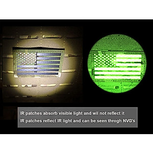 Custom Large 5x3 Inch Infrared IR Laser Cut ID Panel Patch Callsign Patch IR Flag Patch