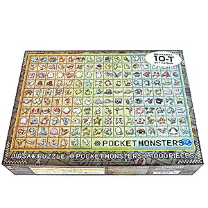 ensky 1000 Piece Jigsaw Puzzle Visual Dictionary of Pokemon Pokedex No.001~151 (51 x 73.5 cm)