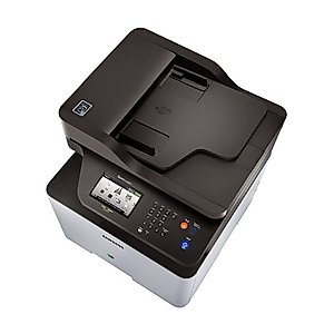 Samsung Xpress C1860FW Color Laser MFP (19 ppm) (533 MHz) (256 MB) (8.5" x 14") (9600 x 600 dpi) (Max Duty Cycle 40000 Pages) (p/s/c/f) (USB) (Ethernet) (Wireless) (Touchscreen) (250 Sheet Input Tray) (1 Sheet Multipurpose Tray) (50 Sheet ADF)