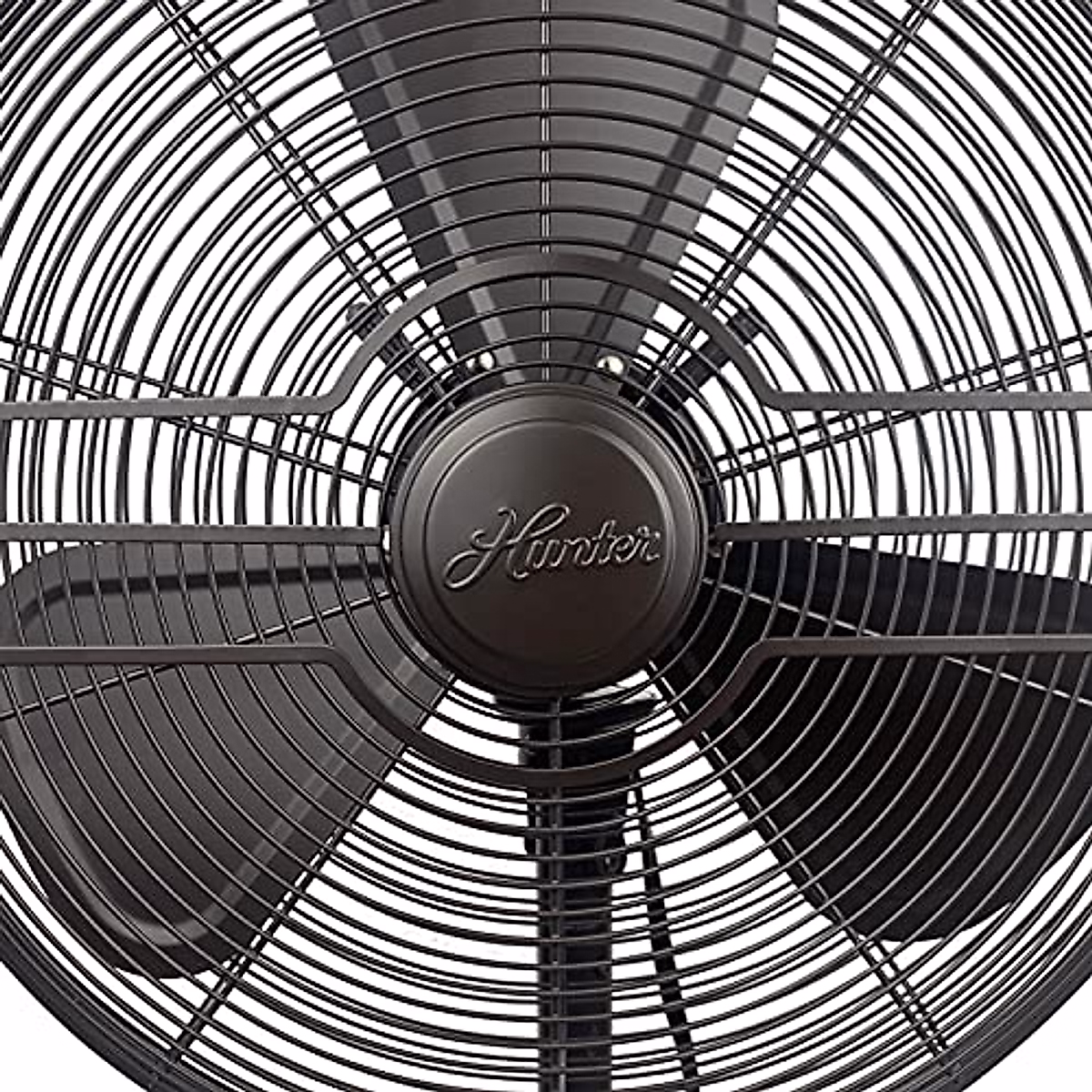 Hunter 90444z Adjustable 3 Speed Retro Pedestal Stand Floor Fan, 80 Degree Oscillation, 16", Oil-Rubbed Bronze