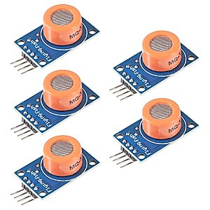 ACEIRMC 5pcs MQ-3 MQ3 Alcohol Sensor Module Breath Gas Detector Ethanol Detection Module for Arduino Raspberry Pi ESP8266 MQ3 5V DC (MQ-3)