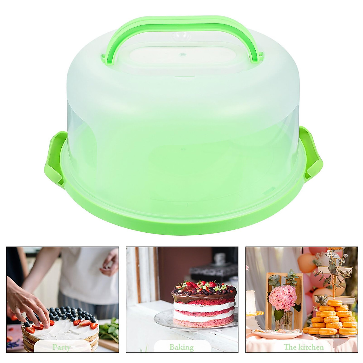 Luxshiny Box Cake Box Dessert Container Cake Holder Cake Container