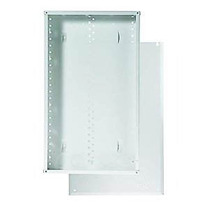 Legrand - OnQ 20 Inch Media Enclosure, 20 Gauge Cable Management Box, Cable Wall Cover with 2.5 Inch Opening for Wires, Recessed Media Box, Glossy White, EN2000, Alloy Steel