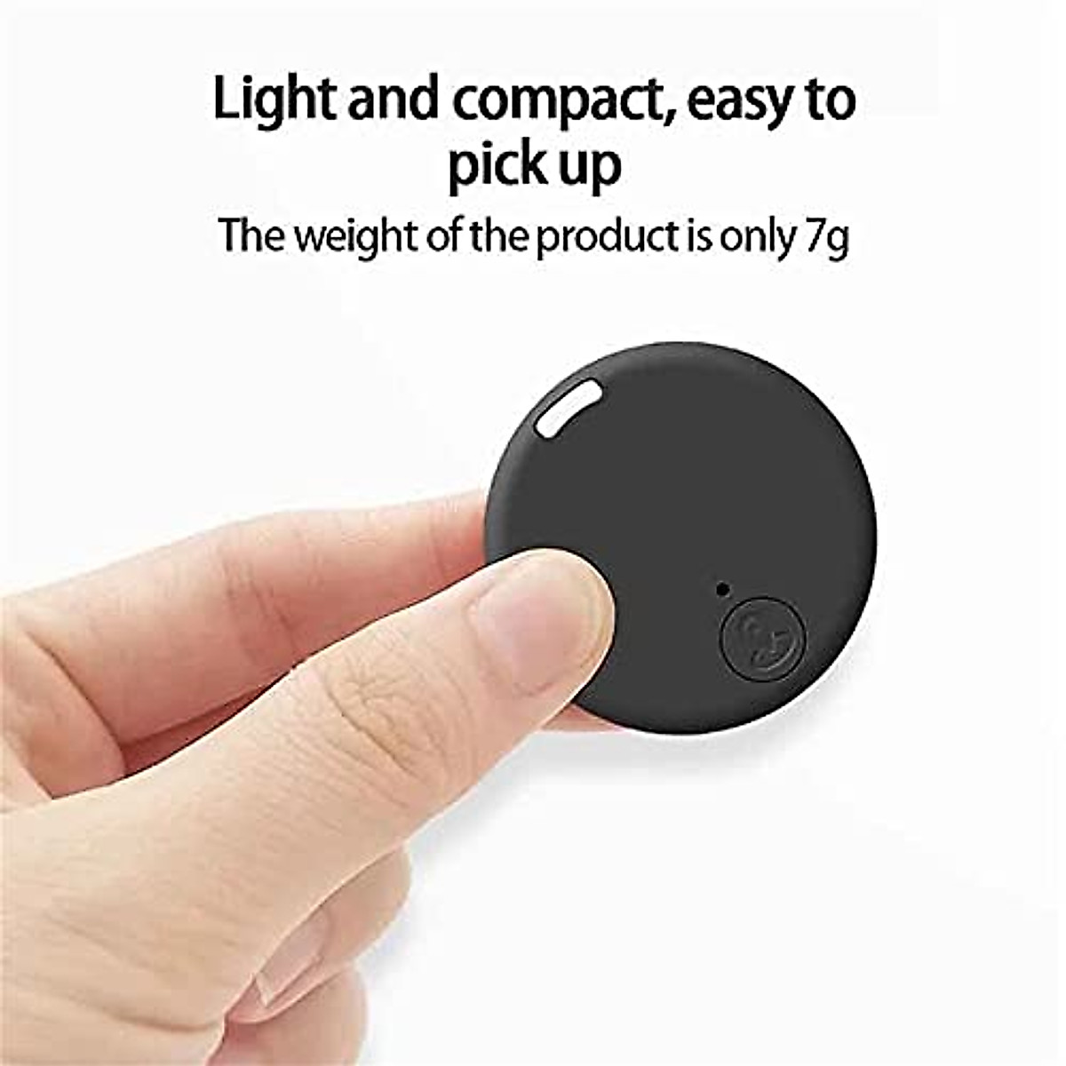BYBYCD Wireless Tracker Mini Locator Device Need App Wallet Key Finder for Pet Dog Cat Kids Bluetooth 5.0 Smart Tag(Dark Blue)