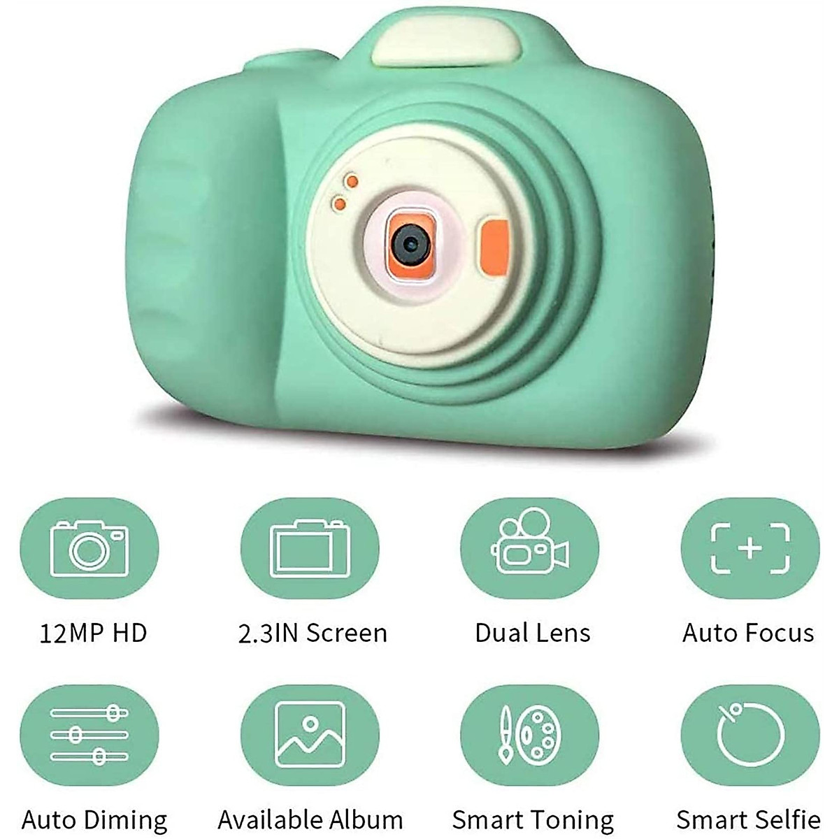 GIENEX Kids Toy Gift Camera for 4-9 Years Old Boys and Girls, 1080P HD Child Camera, Digital Gift for Kids Camera with 2.3 Inch LCD Display