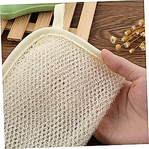 Exfoliating Bath Cloth 6pcs Body Towels Bath Loofah Facial Towel Bath Scrub Dual-Sided Exfoliating Skin Towel Beige Clothing Washcloth Scrubber Horny Scrub Bar Soft Bath Towels