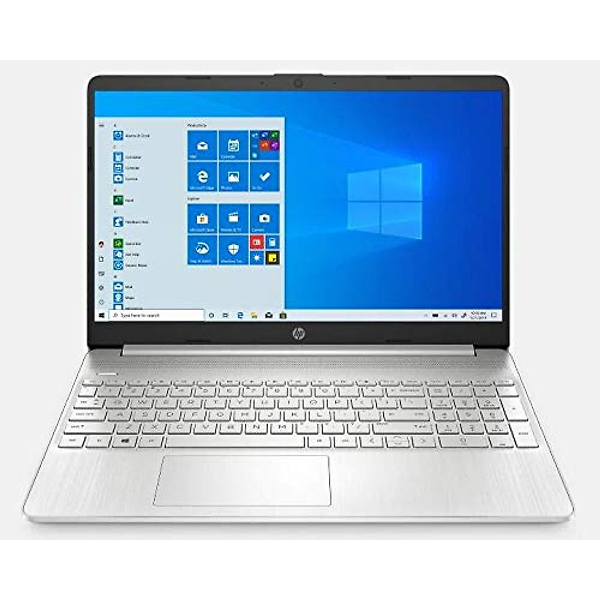 HP 2022 Newest 15.6" FHD IPS Touchscreen Laptop PC AMD 8-Core Ryzen 7 4700U 32GB DDR4 RAM 512GB NVMe SSD AMD Radeon Graphics HDMI WiFi AC BT USB-C Webcam Silver Windows 11 Pro w/RE 32GB USB Drive