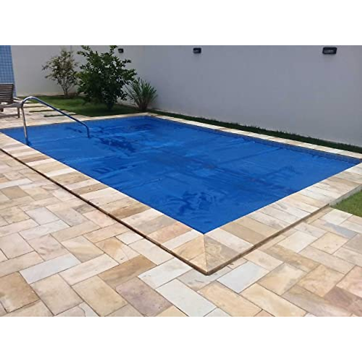 SunHeater Pool Solar Blanket - Heavy Duty Rectangular Pool Solar Cover with Bubbles - Heat Transfer Solar Pool Heater for In-Ground Swimming Pools - Durable 12 Mil Thick Polyethylene - 12' x 24' Feet