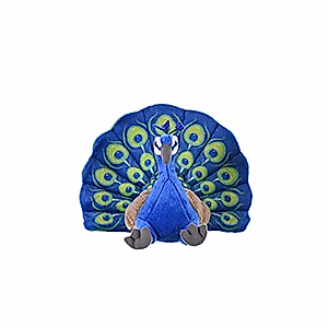 Wild Republic Peacock Plush, Stuffed Animal, Plush Toy, Gifts for Kids, Cuddlekins 12 Inches