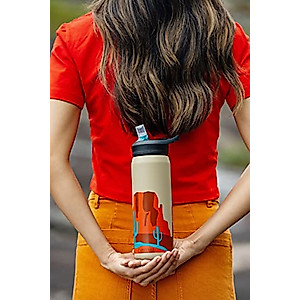 CamelBak Eddy+ Water Bottle with Straw 25 oz - Insulated Stainless Steel, Deep Desert