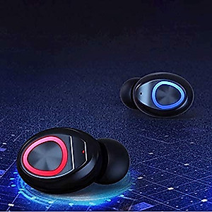 TBIIEXFL Headset Touch Function with Charging Box Stereo Headphones in-Ear Built-in Microphone Headphones Sports Subwoofer