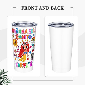 Kiserjens Stainless Steel Insulated Tumbler Vacuum Water Bottle Travel Cup Coffee Mug With Straw,Lid and Brush 20 oz