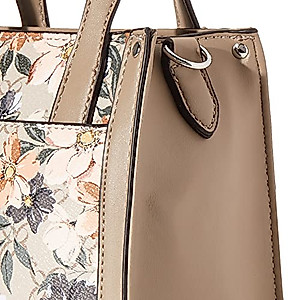 Nine West Candance Mini Tote Crossbody Monterose Logo Floral One Size