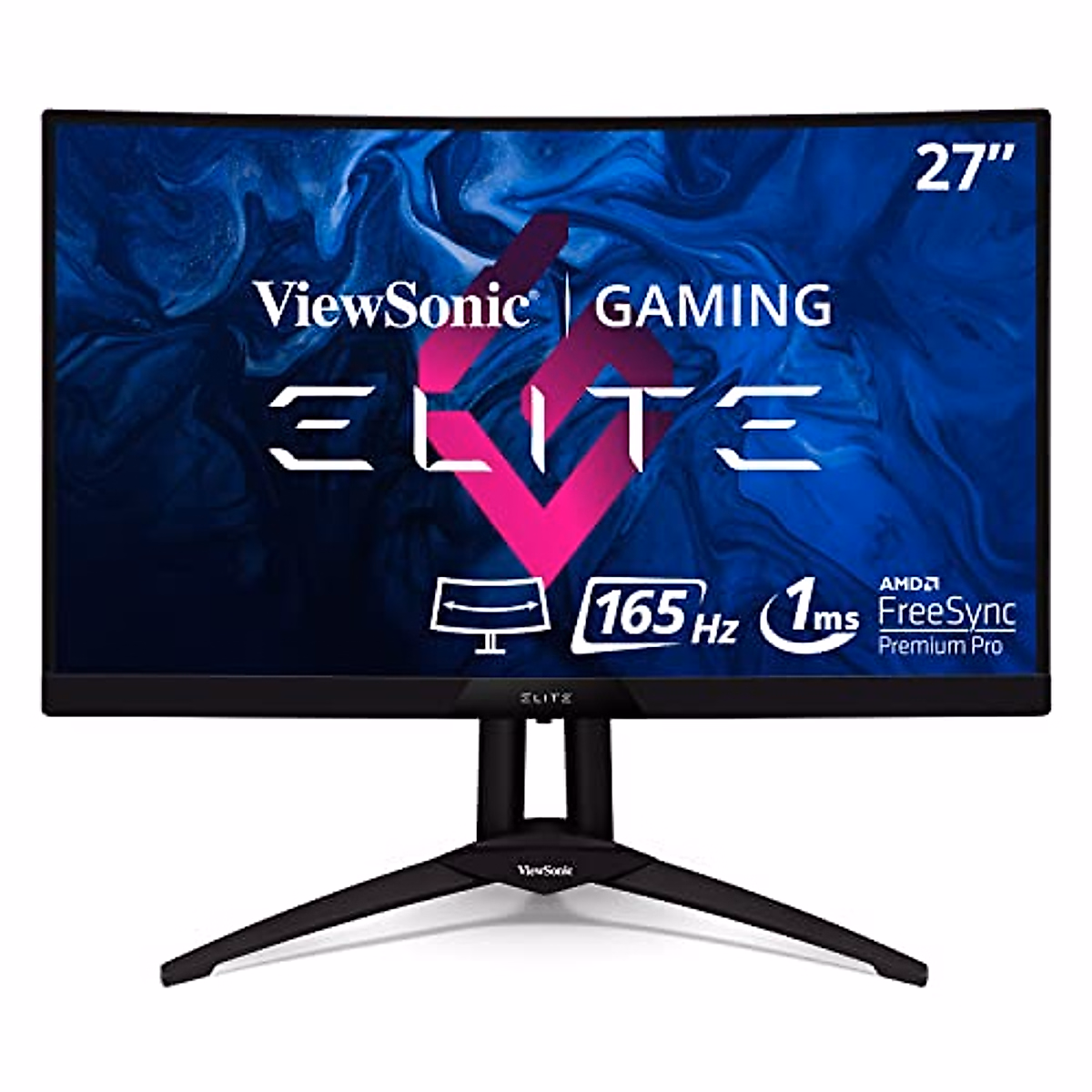 ViewSonic XG270QC 27 Inch Curved 1440p 1ms 165Hz Gaming Monitor with FreeSync Premium Pro, VESA Display HDR400 and Advanced Ergonomics for Esports