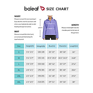 baleaf Women's Running Rain Jackets Waterproof Windbreaker Windproof Lightweight Cycling Jacket Reflective Packable Hooded Purple L