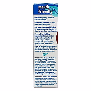 Squigle Enamel Saver Toothpaste, Canker Sore Treatment and Prevention, SLS Free Toothpaste, 36% Xylitol Toothpaste, Prevents Cavities, Perioral Dermatitis, Bad Breath, Chapped Lips - 1 Pack