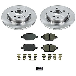 Power Stop KOE8488 Autospecialty Rear Brake Kit-OE Brake Rotors & Ceramic Brake Pads For Buick Encore 2018-2022, Chevrolet Trax 2018-2022 [Model Specific]