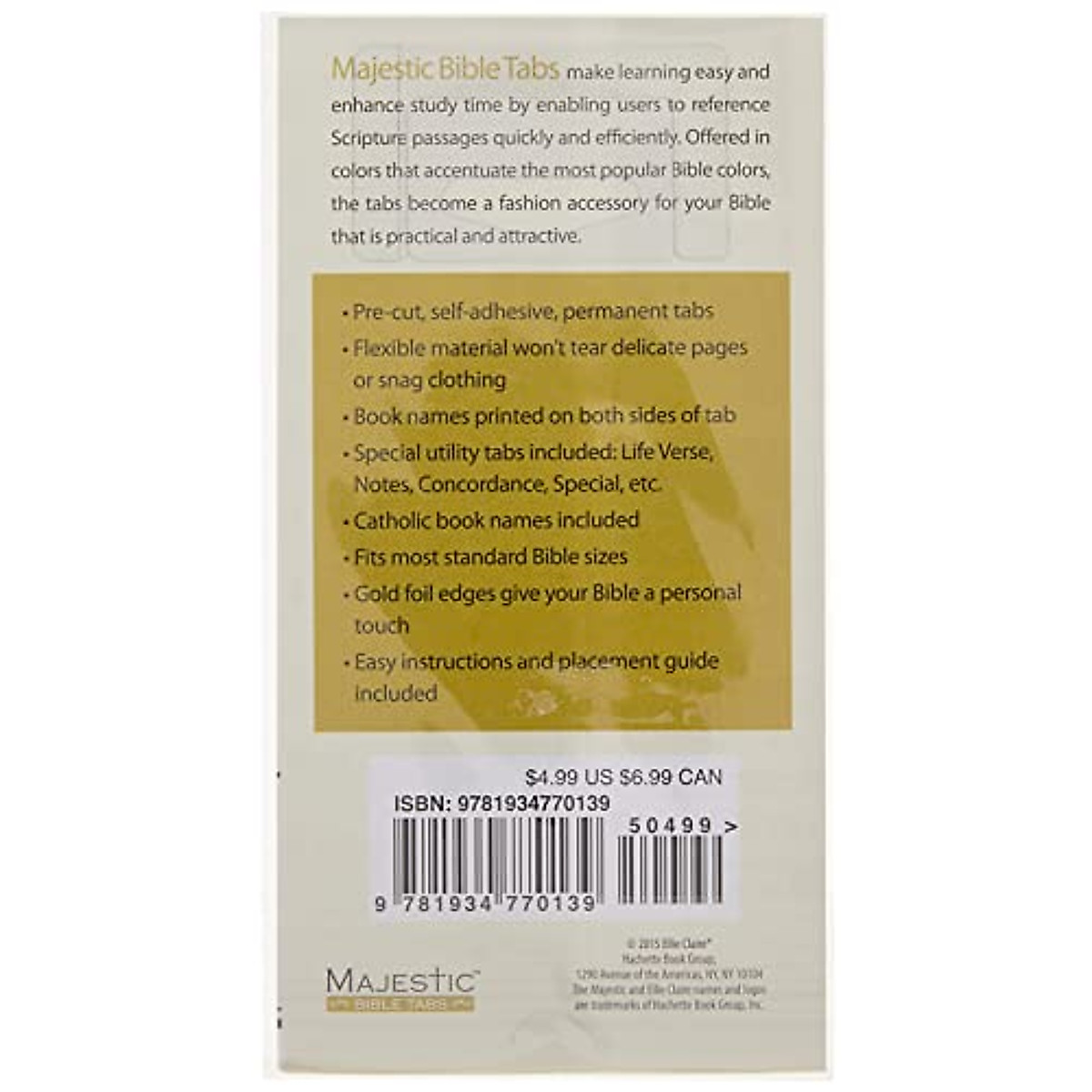 Majestic Traditional Gold-Edged Bible Tabs