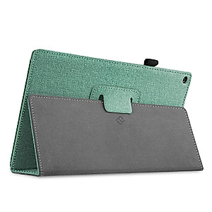 Fintie Folio Case for Amazon Fire HD 10 Tablet (Compatible with 7th and 9th Generations, 2017 and 2019 Releases) - Premium PU Leather Slim Fit Stand Cover with Auto Wake/Sleep, Sage