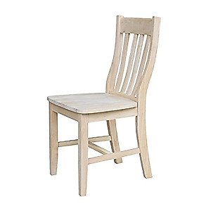 International Concepts Pair of Cafe Chairs, Unfinished