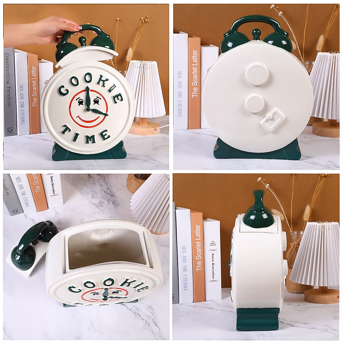 KINVI Friend TV Merchandise Cookie Jar Decorative Replica in Monica’s Geller Kitchen,Biscuit Tin Made of Ceramic to Storing Candy,Great Present