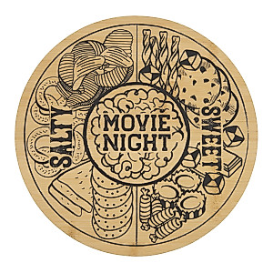 Copco Bamboo Lazy Susan Kitchen Turntable for Entertaining, Movie Night DIY Design, 10-Inch, Bamboo