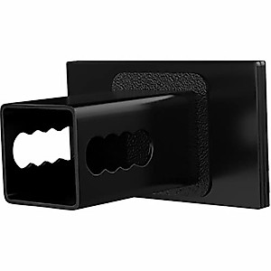 LFPartS USA Flag Metal Trailer Hitch Cover (Fits 2" Receivers, Black & Chrome with Thin Blue line)