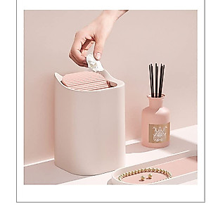 MFCHY Desktop Trash Can Garbage Storage Box Living Room Coffee Table with Cover Small Paper Basket Plastic Garbage Bag ( Color : Black-JoJo's Bizarre Adventure1 , Size : 12*12*18cm )