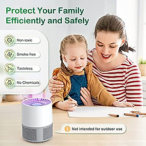 Bug Zapper, Electric Mosquito & Fly Zappers/Killer - Insect Attractant Trap Powerful Bug Zapper Light, Hangable Mosquito Lamp for Home, Indoor, Outdoor, Patio (White)