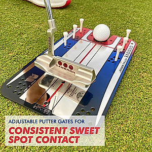 EyeLine Golf Patented Putting Mirror Training Aid - Portable Putting Trainer for Games Drills, As seen on PGA Tour, Made in USA, Use Outdoors or Indoors