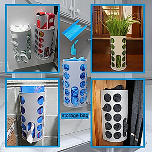 Plastic Bag Holder (2sets/pack) Grocery Bag Holder Good for storing plastic bags under the sink,Wall-mounted space-saving sock organizer and panty organizer in the cloakroom.Howley Home