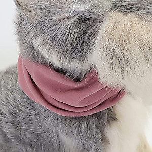 Quiet Ears Covers for Dogs 3pcs,Dog Snoods Ear Covers for Noise,Grooming and Force Drying Miracle Tool for Anxiety Relief & Calming Dogs(Grey+Pink+Purple) (Small)