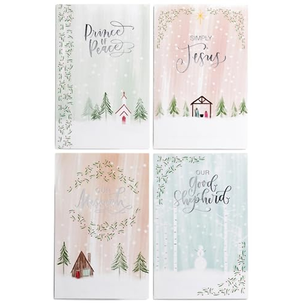 DaySpring - Simply Jesus - 60 Bulk Christmas Boxed Cards (J4794), Multi
