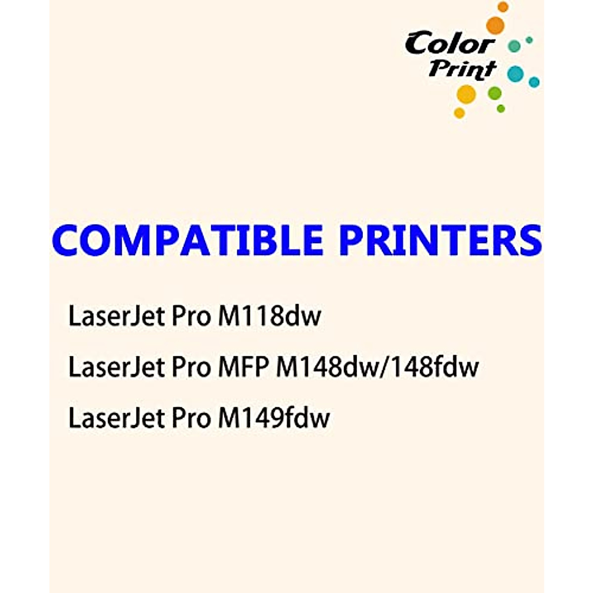 Color Print Compatible 94X Toner Cartridge 94A Replacement for HP CF294X CF294A 294X 294A Used for Laser Jet Pro MFP M148fdw M148dw M118dw M118 M148 M149 148dw 148fdw 118dw Printer (5-Pack, Black)