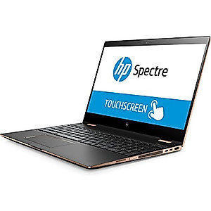 NEW 2018 HP Spectre x360 2-in-1 15.6" 4K UHD Touch-Screen Laptop - Intel i7-8550U, 16GB DDR4, 512GB PCI-e SSD, NVIDIA 2GB GDDR5 MX150, Thunderbolt-Bang & Olufsen Audio, HP Stylus, Dark Ash Silver