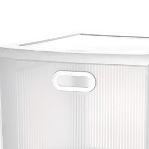 Sterilite 36208002 Ultra 2 Drawer Cart, White Frame & Clear Textured Drawers w/ Handles & Black Casters, 2-Pack