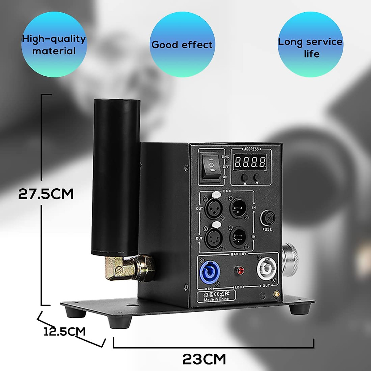 CO2 Cannon Professional Carbon Dioxide Gas Co2 Blaster Jet Machine DJ CO2 Jet Machine Stage Effect Machine for Nightclubs (LCD)