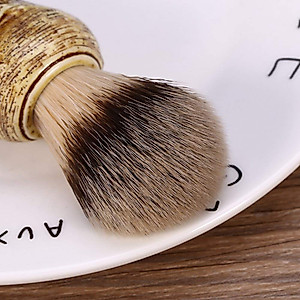 Shaving Brush,Shave Brush for Men,Men's Beard Shaving Brush, Shaving Cream Brush, Make Up Skull Head, Hair Salon, Beard Shaving Brush for Hair Salon,Home,Men's Grooming Tool