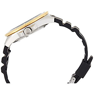 Casio Men's Diver Inspired Stainless Steel Quartz Watch with Resin Strap, Gold, 25.6 (Model: MDV106G-1AV)