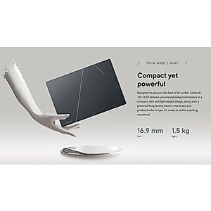 ASUS Zenbook 14.5" 2.8K(2880 x 1800) 120Hz OLED Laptop | EVO 12-Core i5-13500H | 100% DCI-P3 Pantone | WiFi 6E | 2X Thunderbolt 4 | Widnows 11 Home | w/HDMI (8GB LPDDR5 RAM | 512GB PCIe SSD)