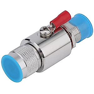 Riotaxy Lightning Arrestor N Male to Female Bulkhead 50 Ohm 0-3GHz with 90V Gas Tube Coaxial WiFi Lightning Arrester (Lightning arrestor N Male to Female)