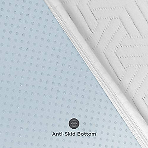 SensorPEDIC 2-Inch Prime Gel-Infused Mattress Topper, Twin, White