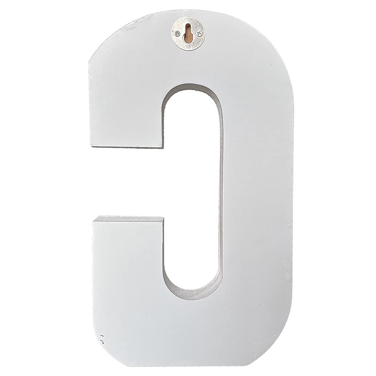 ABELOTS Large Wood Letter Distressed White Wash Alphabet Wall Décor Monogram Letter Alphabet Letters Free Standing Letters Wall Letters (C)