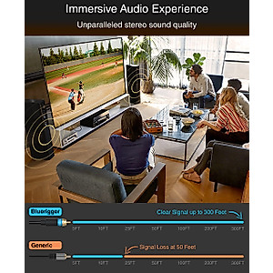 BlueRigger RCA Audio Subwoofer Cable (6FT, Dual Shielded with Gold Plated RCA to RCA Connectors) – for Subwoofer, Amplifier, Home Theater