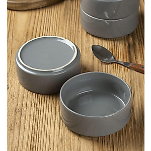 Famiware Nebula Plates and Bowls Set, 12 Pieces Dinnerware Sets, Dishes Set for 4, Multi-color