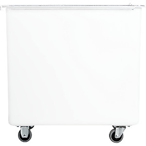 Carlisle FoodService Products BIN4402 Portable Ingredient / Food Storage Bin with Sliding Lid, 44 Gallon, White