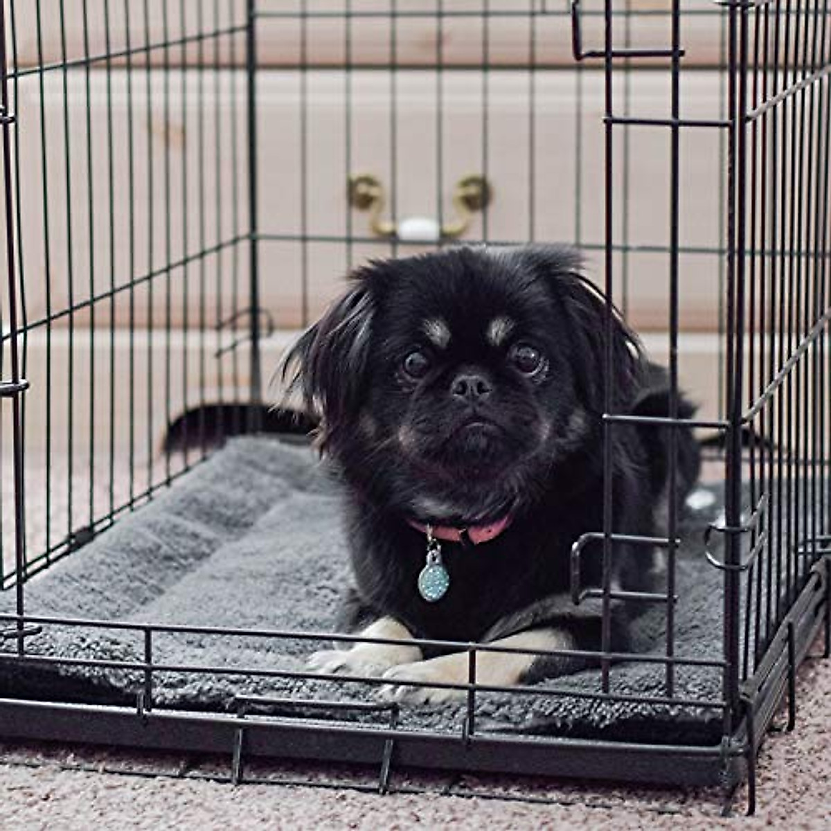 K&H Pet Products Self-Warming Pet Pad Thermal Cat and Dog Warming Bed Mat Gray/Black 21 X 17 Inches