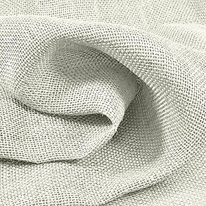 AK TRADING CO. Colored Burlap by The Yard - 60" Wide - 100% Jute Fabric (White)