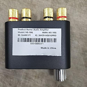 Nobsound 2.1 Channel Hi-Fi Bluetooth Power Amplifier, Mini Stereo Audio Amp with Dual DSP, Subwoofer Output, Desktop Mini Size, Home Theater (Q100)