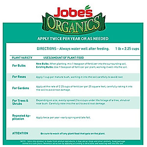 Jobe’s Organics 09326, Plant Food, Bone Meal, 4lbs